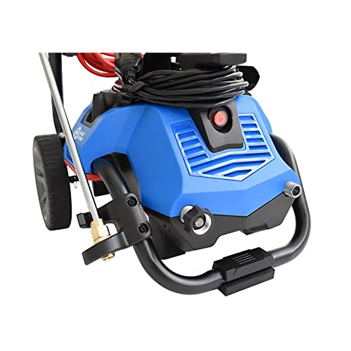 AR Blue Clean BC2N1HSS Electric Pressure Washer-2300 PSI, 1.7 GPM, 13 Amps Quick Connect Accessories, 2 in 1 Detachable Cart, On Board Storage, Portable Pressure Washer, High Pressure, Car, Patio
