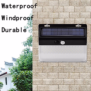 ZHUANYIYI 2 Pieces, Solar Wall Lights, Outdoor Courtyard Wall Landscape Lighting, Home Garden Pavement Waterproof Decorative Lights