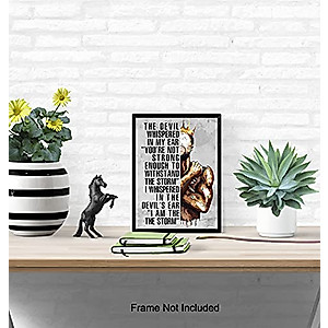 African American Art & Decor - Black Art for Men - Motivational Posters - Positive Quotes Wall Decor - Inspirational Quotes - Encouragement Gifts - Man Cave Decor - Office Wall Decor - Afro Wall Art