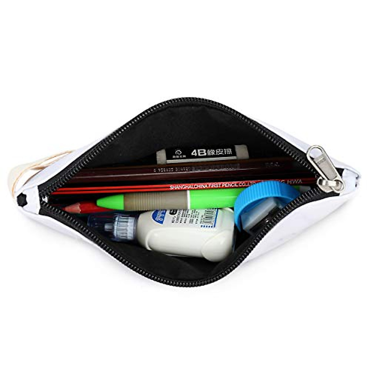 Bluboon Teen Girls School Backpack Kids Bookbag Set with Lunch Box Pencil Case Travel Laptop Backpack Casual Daypacks (Marble 1)