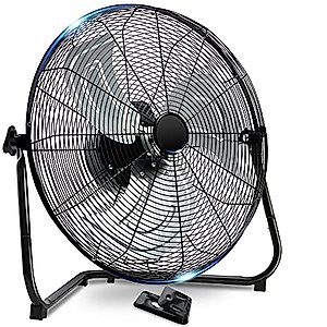 SUNNY FLAME 6000 CFM Floor Fan High Velocity,20 Inch 3-Speed Heavy Duty Metal Fan with Wall-Mounting System,360° Adjustable Tilting for Garage, Industrial, Commercial,Shop and Gym, Use for Home, Bedroom Outdoor/Indoor