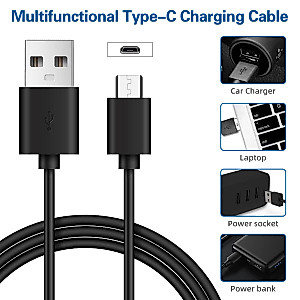 BAOFENG UV-82 Battery Upgraded BL-8 2800mAh Li-ion Battery with Type-C Charger Cable for UV-82HP UV-82C MIRKIT UV-82 MK3/5 etc Two Way Radio