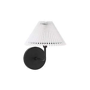 Francis Millar FR90105MBKFR 1-Light Wall Sconce in Matte Black (9'' W x 11'' H)