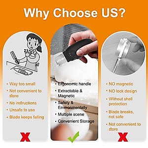 Ansbell Extractable & Magnetic Bread Lame Dough Scoring Tool with 5 Razor Blades,Professional Sourdough Scoring tool for Sourdough Bread Baking & Bread Making Tools,Perfect Bread Scoring Tool