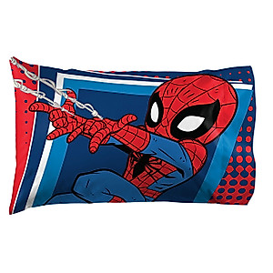 Jay Franco Marvel Super Hero Adventures Go Spidey Toddler 5-Piece Bedding Bundle- Includes Bed Set, Pillowcase