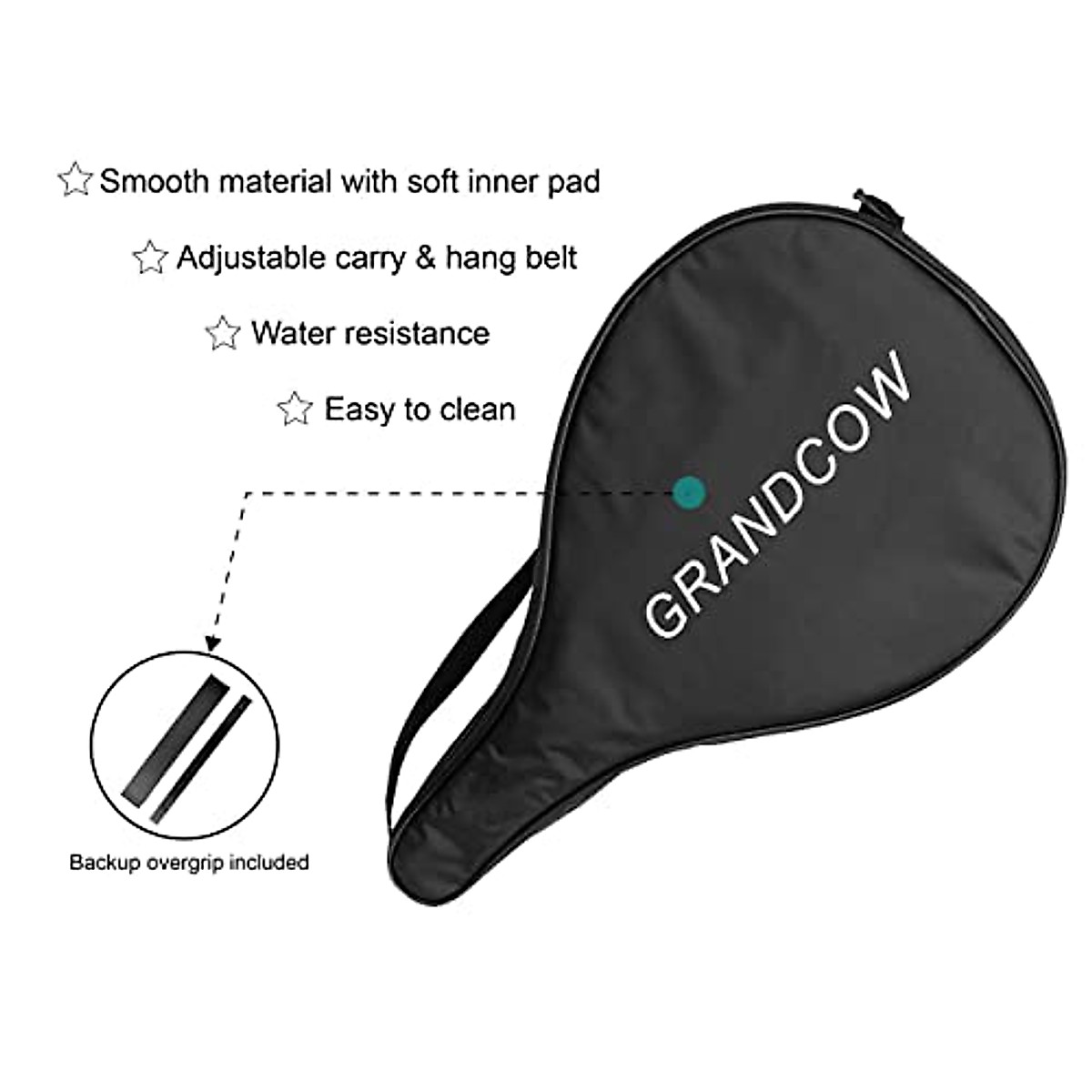 Padel Tennis Racket Racquet Carbon Fiber Power Lite Pop EVA Foam POP Tennis Paddle Paddleball Racket Racquets (2Pcs Black)