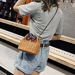 JKUYWX Women's Shoulder Bag Bow Crossbody Bag Women's Tote Bag