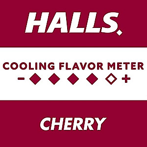 HALLS Relief Cherry Cough Drops, 30 Drops
