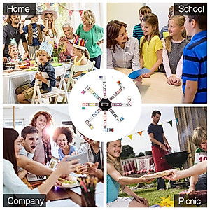 KAILE Mexican Train Dominos Game Set, 91 Tiles Double 12 Color Dots Dominoes Set for Travel Dominoes Game with Aluminum Case