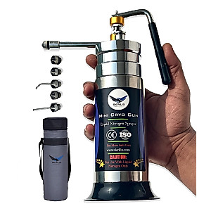 Upgraded Liquid Nitrogen Sprayer for Dermatology Mini Cryo Gun Cryo Spray with Different Freeze Heads Cryotherapy Instrument Mini Cryo Spray 350 ML