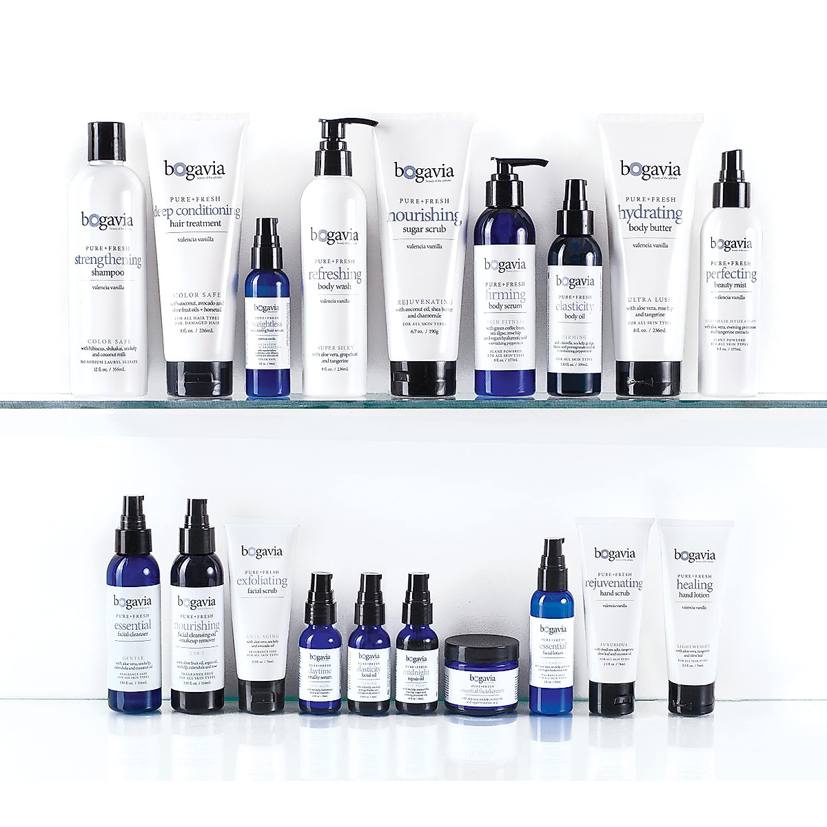 BOGAVIA Perfecting Beauty Mist for Body & Hair | Aromatic Repair & Refresh | Vanilla, Aloe Vera, Evening Primrose & Tangerine Extracts | Vegan, Gluten Free & No Chemical Preservatives