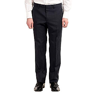 Hugo Boss "Huge6/Genius4WE Men's 100% Wool Three-Piece Suit US 40L IT 50L Blue