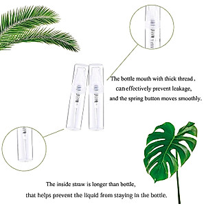 Csdtylh Mini Spray Bottle 100PCS 2ML Clear Plastic Empty Sample Containers Fine Mist Perfume Travel Refillable Spray Bottle Perfume Atomizer Small Travel Size Spray Bottle for Cleaning, Essential Oils