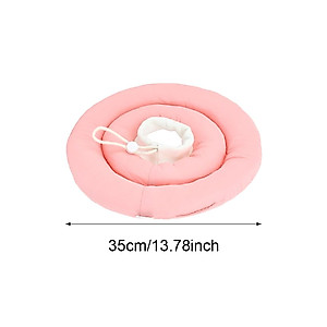 Jaeskeclip Dog Cone, Pet Collar Set, Adjustable Dog Pillow Cone with Leash, Waterproof Post-Operative Recovery Collar, Lick Resistant, for Small Dogs, Medium Dogs(Size:L)