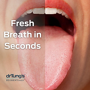 DrTung’s Stainless Steel Metal Tongue Scraper - Tongue Cleaner for Adults, Kids, Helps Freshen Breath, Easy to Use Comfort Grip Handle, Comes with Fabric Travel Pouch - 6 Pack