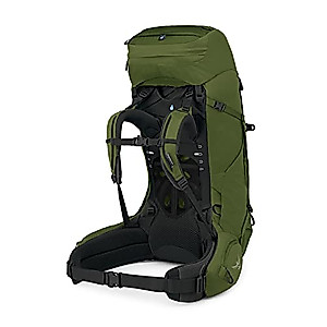 Osprey Aether 65L Men's Backpacking Backpack, Garlic Mustard Green, Extended Fit, Small/Medium