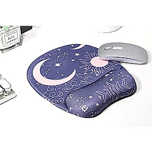 Mouse Pads with Silicone Gel Wrist Rest Gaming Mousepads 2 Way Skin,Anime Mouse Pad with Wrist Support