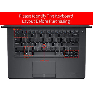 Silicone Keyboard Cover Skin for Dell Latitude 5480 5490 5491, Dell 3340 E3340 7490 E7450 E7470 E7480 E5450 E5470 E7480 Keyboard Protective Skin, Gradual Mint Green (US Layout, with Pointing)