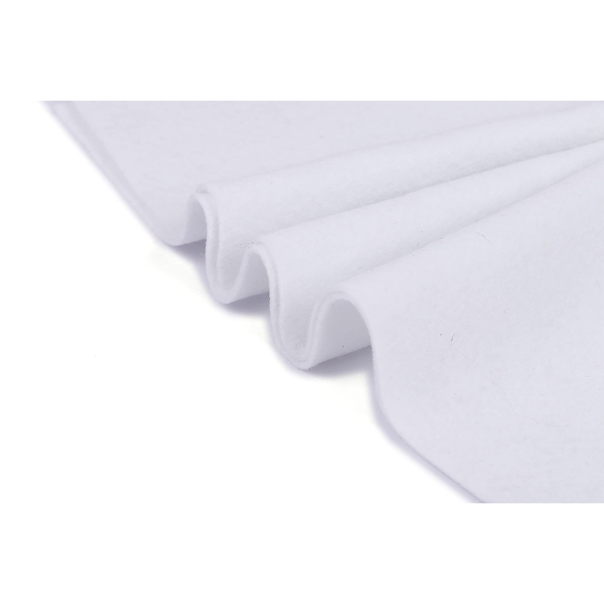 YYCRAFT 1 Yards Soft Felt by The Yard Fabric 74 Inch Wide 1.6mm Thick DIY Arts & Crafts Sewing-White