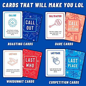 OFF TOPIC Last Call Drinking Game for Adults - Game Cards for Parties and Group Game Nights