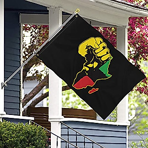 Africa Map Tradition Flags Decorative Funny Banners for Outside House Dorm Room Parties