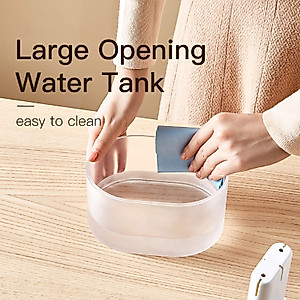 Small Portable 1L Humidifier, Mini Top Fill Cool Mist Air Humidifier, Dual Nozzles Desktop Humidifier for Baby Bedroom Office, Whisper-Quiet Operation, 2 Spray Modes & Night Light Modes, Auto Shut-Off