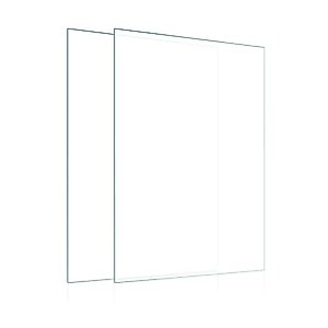 Egofine 11x14 Heat-Strengthened Glass Replacement for Picture Frame (Crystal Clear, 2 Pack), Replacement Glass for 11 by 14 Photo Frame, Semi-Tempered Glass Cover Sheet