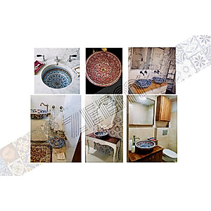 Bathroom Vessel Butterfly Sink, Ceramic Countertop Basin, Sink Bowl, Bath Vanity Sink, Bathroom Remodeling, Lavatory, Kitchen Washbasin