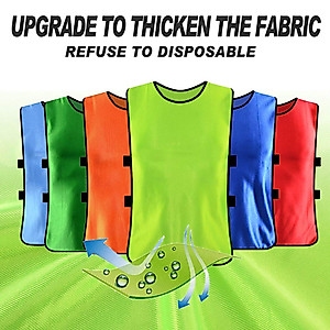 Antoyo 12 Pack Pennies for Soccer Scrimmage Vest Practice Jersey for Adult Youth Navy Blue