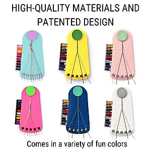 Choose Friendship, My Friendship Bracelet Maker®, an American Original | 20 Pre-Cut Threads - Makes Up to 8 Bracelets | Craft Kit, Kids Jewelry-Making Kit, Gifts for Girls 8-12