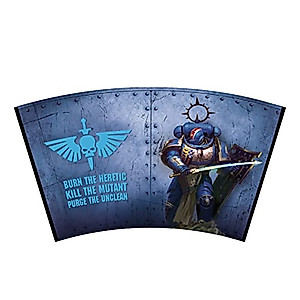 ABYSTYLE Warhammer 40K Ultramarine Pint Size Drinking Glass 14 Oz. Drinkware Home & Kitchen Essentials Gift