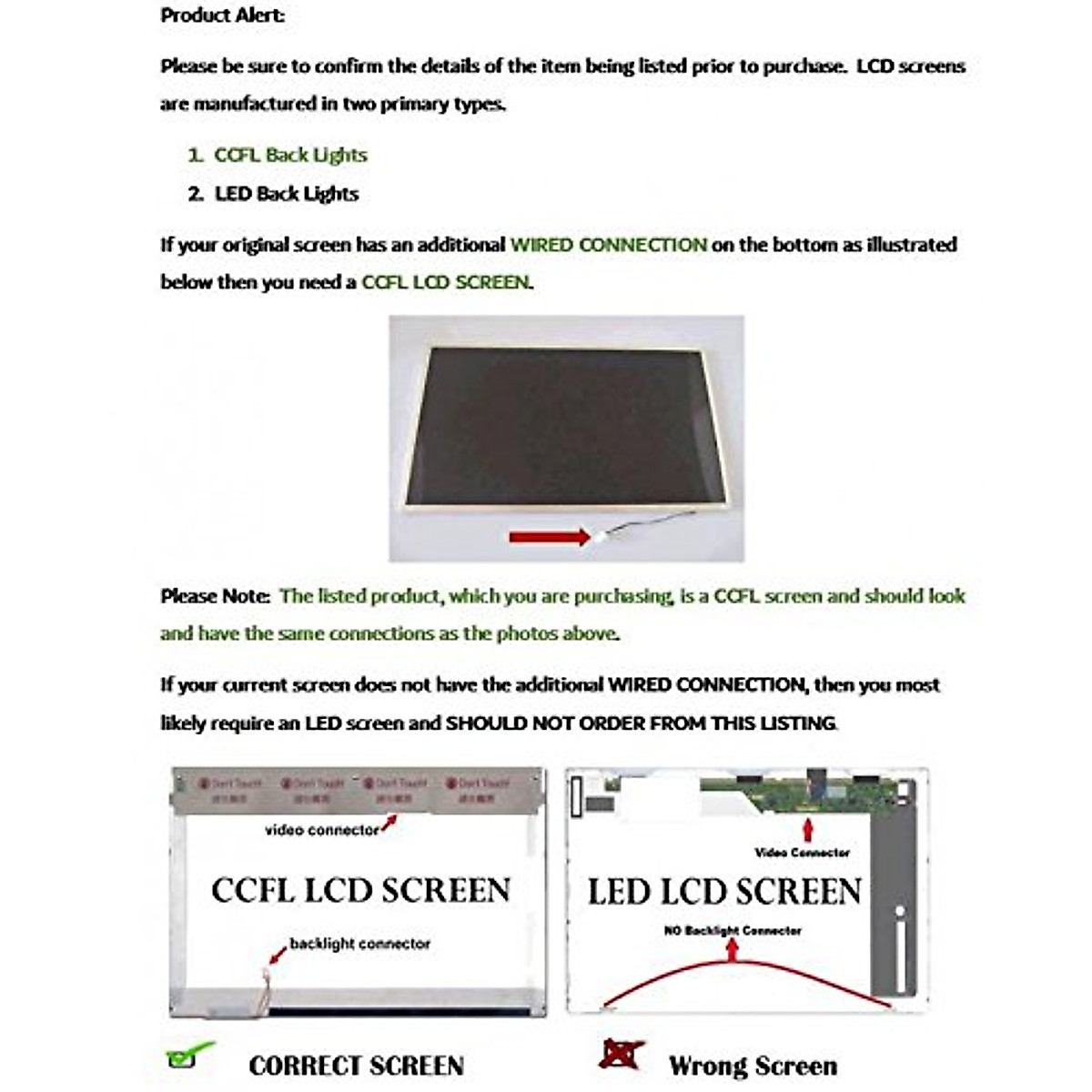 Compaq Presario Cq60-211dx Replacement LAPTOP LCD Screen 15.6" WXGA HD CCFL SINGLE (Substitute Replacement LCD Screen Only. Not a Laptop )
