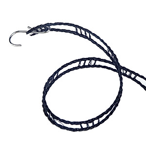 Tighall 3 Pack Nylon Windproof Clothesline 1.64ft Length Adjustable Clothesline Camping Clothesline Clothes Drying Rope Portable Laundry Line Hanger Rope for Indoor Outdoor Camping Home Hotel| Black