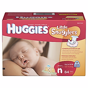 Huggies Little Snugglers Diapers, Newborn, 84 Count