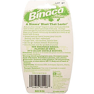 Binaca Aerosol Breath Spray SpearMint, 0.20 Oz, (Pack of 3), 3 Count