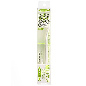 Attachable head toothbrush for cats easy to use made in Japan Nyanko care by Mind Up with a spare brush