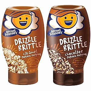 Kernel Season's Drizzle Brittle, Popcorn Topping, Variety Pack, 13.1 Ounce (Pack of 2)