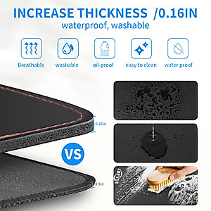 Kitchen Countertop Slider Mat,2 Pack Leather Sliding Coffee Mats for Kitchen Appliance, Heat Resistant Protector Mat Kitchen Slider Pads for Ninja Foodi Air Fryer,Coffee Maker, Blender (rose gold)