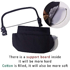 SeedFuture Stroller Footrest Black for Babyzen YOYO, Stroller Accessories Baby Leg Rest Fits Babyzen YOYO YOYO+ YOYO2 Baby Time, 8.5 Inch Long Extend Infant Pram Footboard