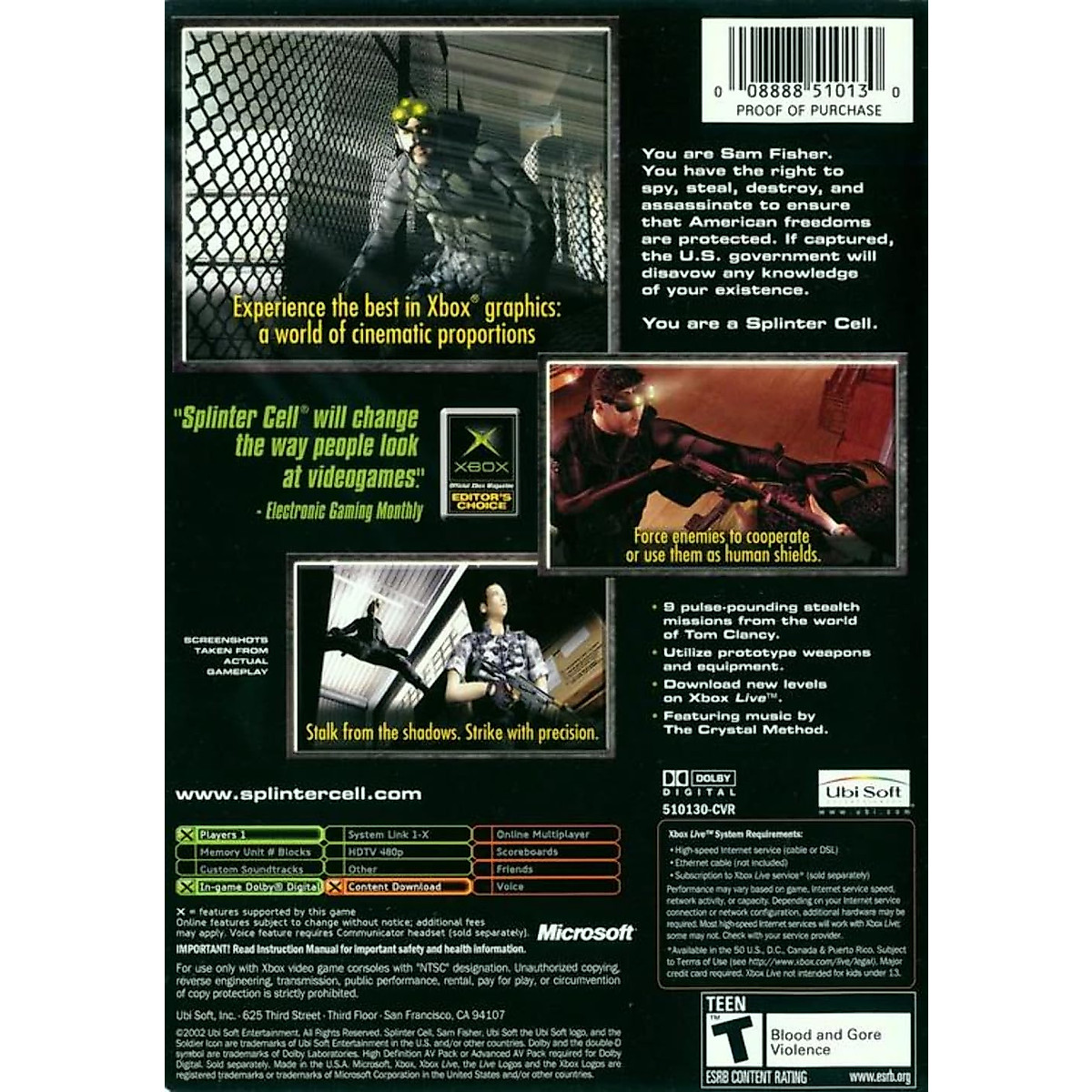 Tom Clancy's Splinter Cell - Xbox