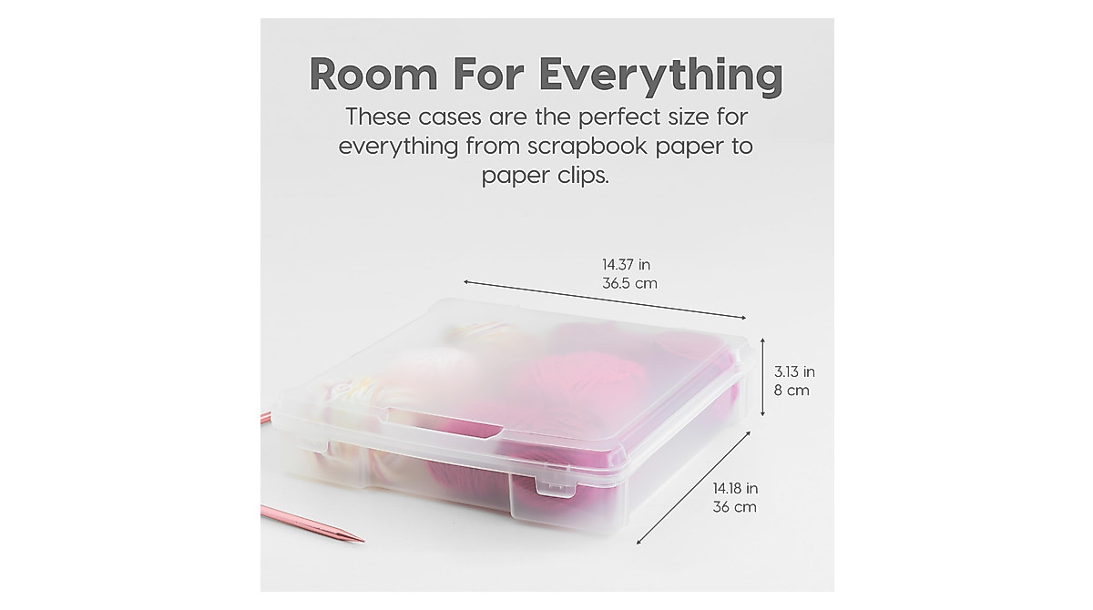 IRIS Portable Scrapbook Case 12x12 – Durable Storage for Crafts