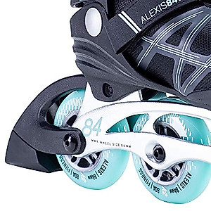 K2 Skate Womens Alexis 84 Pro Inline Skate, Black_Blue