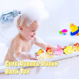 2 Inch Rubber Ducks 24 PCS Bath Toys Assortment Duckies for Kids Boys Girls.Duck Duck Jeep
