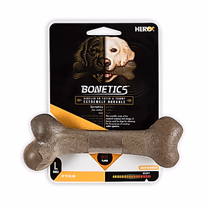 HERO | Bonetics | Dog Bones | Puppy Bones | Designed for Large Dogs Up to 65 lbs (Beef Flavor)