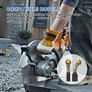 4pack N398321 Carbon Brushes for DEWALT DWP849 DWP849X DWP849X-B3 DWP849X-BR N398327 N103592 N088403 Power Tool Accessories