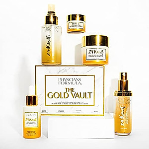 Physicians Formula 24-Karat Gold Shimmer Makeup Set, Face Palette, The Gold Vault, Mascara, Eyeshadow, Christmas Gift