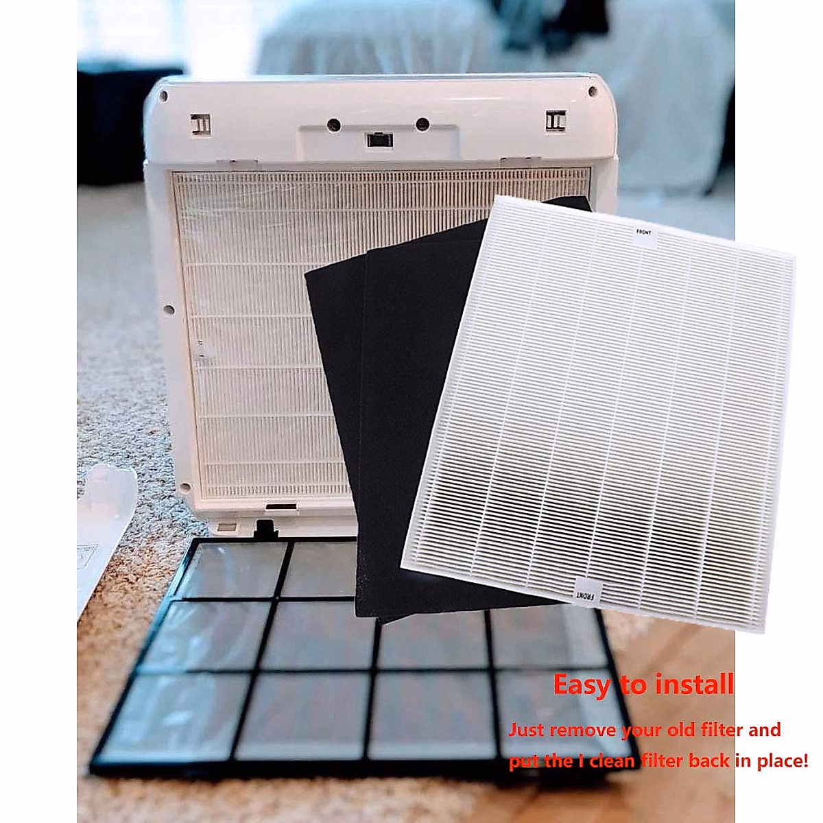 I clean Replacement for Coway AP-1512HH Mighty Air Purifier Filter Compatible with Coway AP-1512HH 3304899 AP1512HH AP1512 1512 1512HH (2 Premium HEPA Filter and 4 Carbon Pre-Filters)