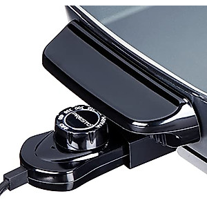 Presto 06858 Slimline Skillet with Glass Cover Electric, 16 Inch, Black