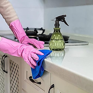 wugongshan 2 Pcs Spray Bottles, 500 ml/17 oz Empty Water Spray Bottles, Plastic Reusable Adjustable Mist Sprayer Squirt Bottles Containers Refillable for Cleaning Solutions, Gardening, Plants