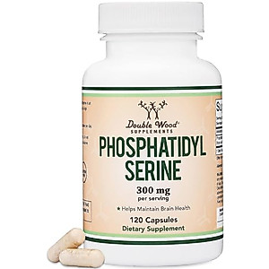 PhosphatidylSerine Supplement 300mg Per Serving, 120 Capsules (Phosphatidyl Serine Complex) by Double Wood